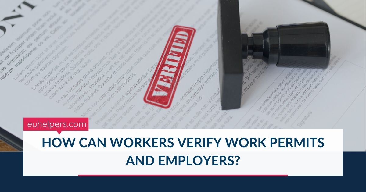 How can workers verify work permits and employers? - EU helpers